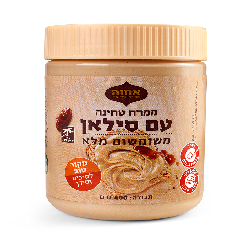 Sesame Spread with Silan (Dates Syrup) Achva 400 gr - ฮาวาสเปรด งาสเปรด ...