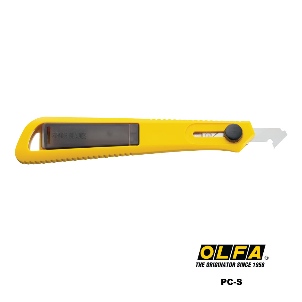 มีดคัตเตอร์ OLFA รุ่น PC-S ขนาด 8 มม.บรรจุใบมีด 2 ใบในตัว งานตัดอะคริลิค เจียขอบ | Shopee Thailand