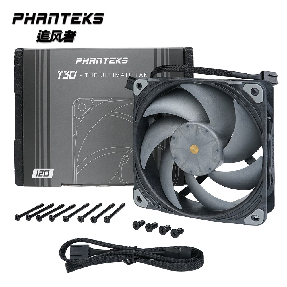 พัดลม Phanteks T30 ขนาด 12 cm ตัวท็อปลมแรงสูงสุด 101 CFM พัดลม ...