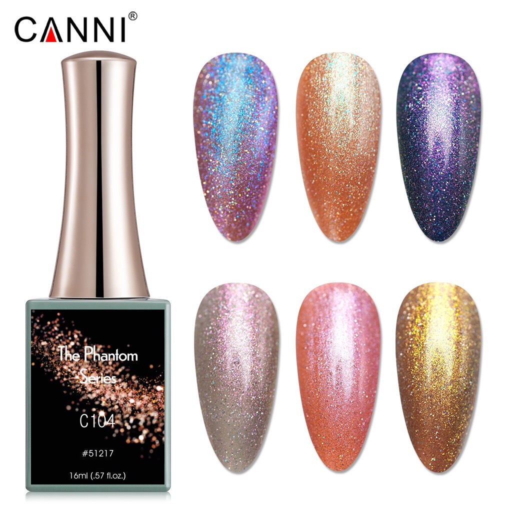 CNN009 สีแยกขวด: The Phantom สีชิมเมอร์ ขนาด16ml. แบรนด์Canni | Shopee Thailand