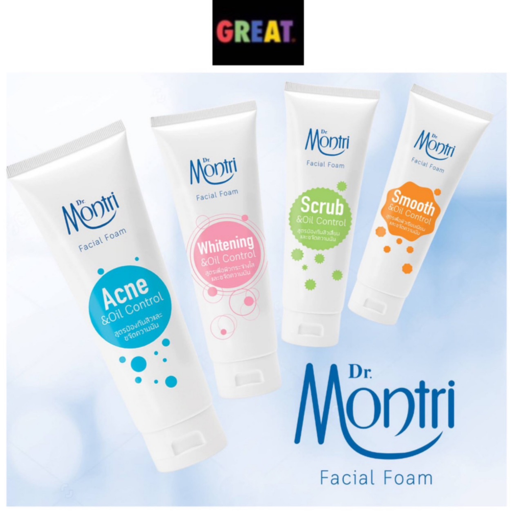 โฟมล้างหน้า Dr.Montri ดร.มนตรี ด๊อกเตอร์มนตรี Dr.Montri Facial Foam | Shopee Thailand