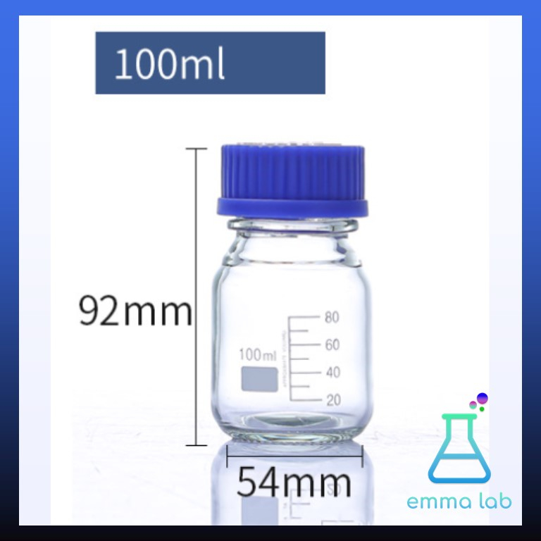 ขวดแก้ว ขวดสารเคมี แบบฝาเกลียว ขนาด 250, 500,1000,2000ml, Duran Bottle ...