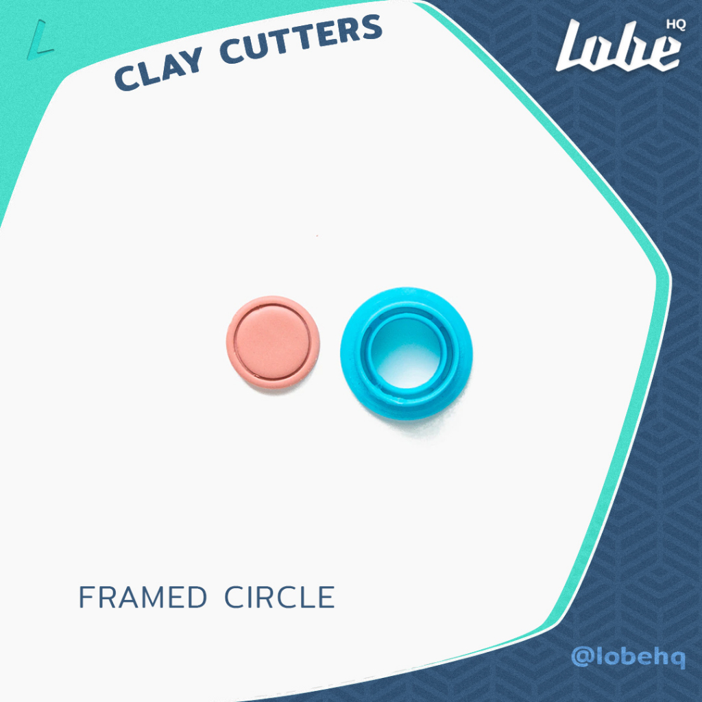 Framed Circle Shape Clay Cutters/ Plastic Polymer Cutter/ Clay Tools ...