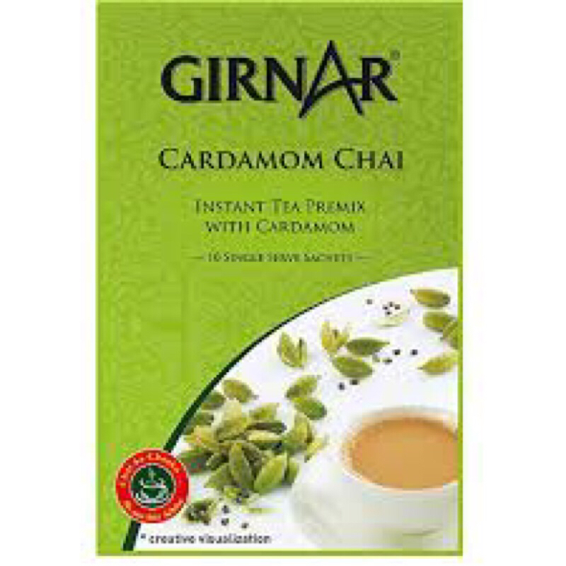 Girnar Cardamom Tea - Instant Tea Premix 10 x 14g Single Serve Sachets ...