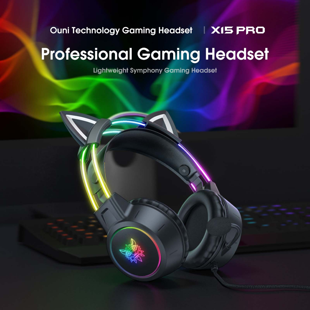 ONIKUMA X26 RGB Gaming Headset หูฟังครอบหู gaming pc ระบบเสียง 7.1 หู ...