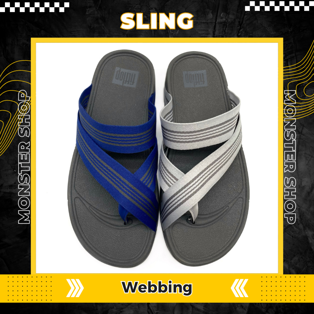 💥ขายเท!! Fitflop รุ่น Sling Webbing Sandals / 2สี (แท้ล้าน%) | Shopee ...