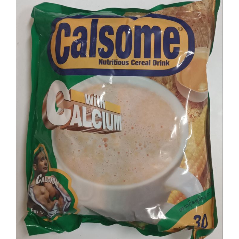 เครื่องดื่มธัญญาหารมีคุณค่าทางโภชนาการ Calsome (พร้อมแคลเซียม) เป็น ...