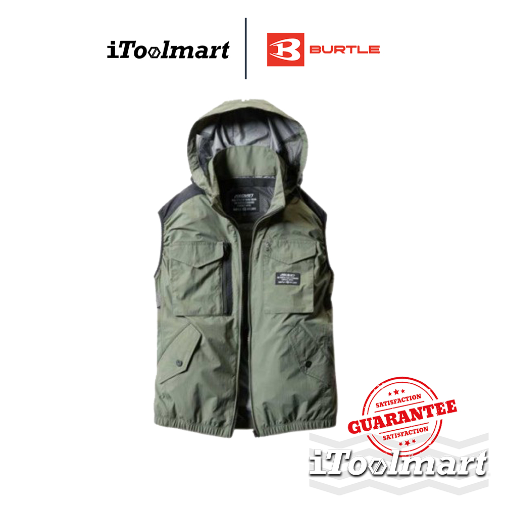 BURTLE เสื้อพัดลม เสื้อกั๊ก ไร้สาย AIRCRAFT AC1154-14 สีเขียว (ตัวเปล่า) | Shopee Thailand