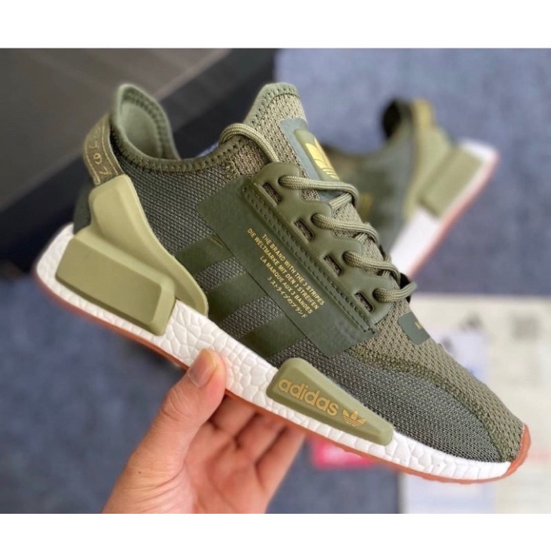 รองเท้าผ้าใบ Nmd R1 V2 (Size37-45) Green Army สินค้ามีหลายสี ทักแชทสอบ ...