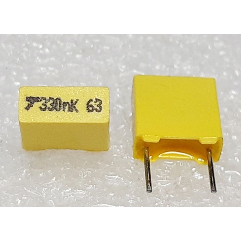 (ราคา10ตัว) TPC 0.33uf 330nf 334k 63V Polyester Film Capacitor ตัวเก็บ ...