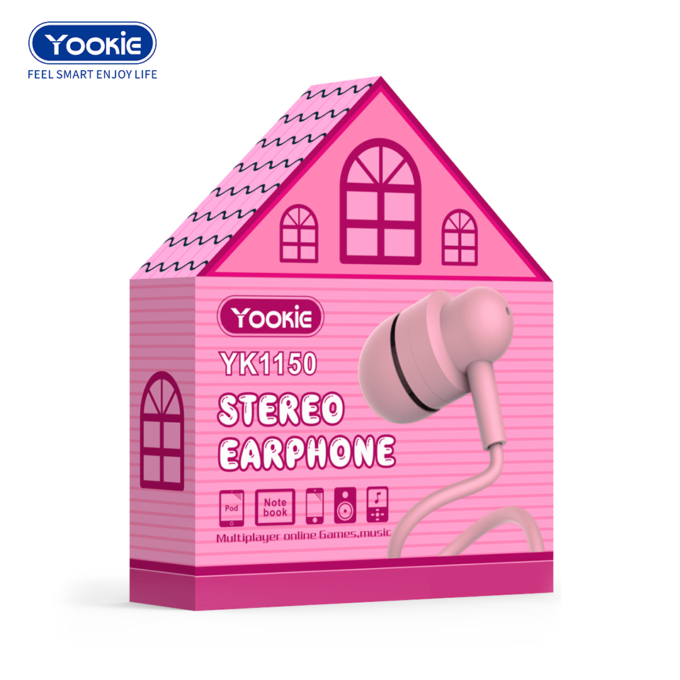 Yookie - YK1150 หูฟัง สีพาสเทล รองรับมือถือ คอมพิวเตอร์ โน๊ตบุ๊ค | Shopee Thailand