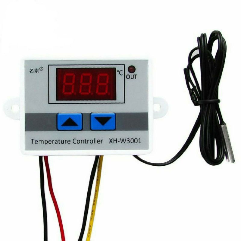 XH-W3001 วัดอุณหภูมิ ควบคุม12v 24v 220v Digital Thermostat Temperature ...
