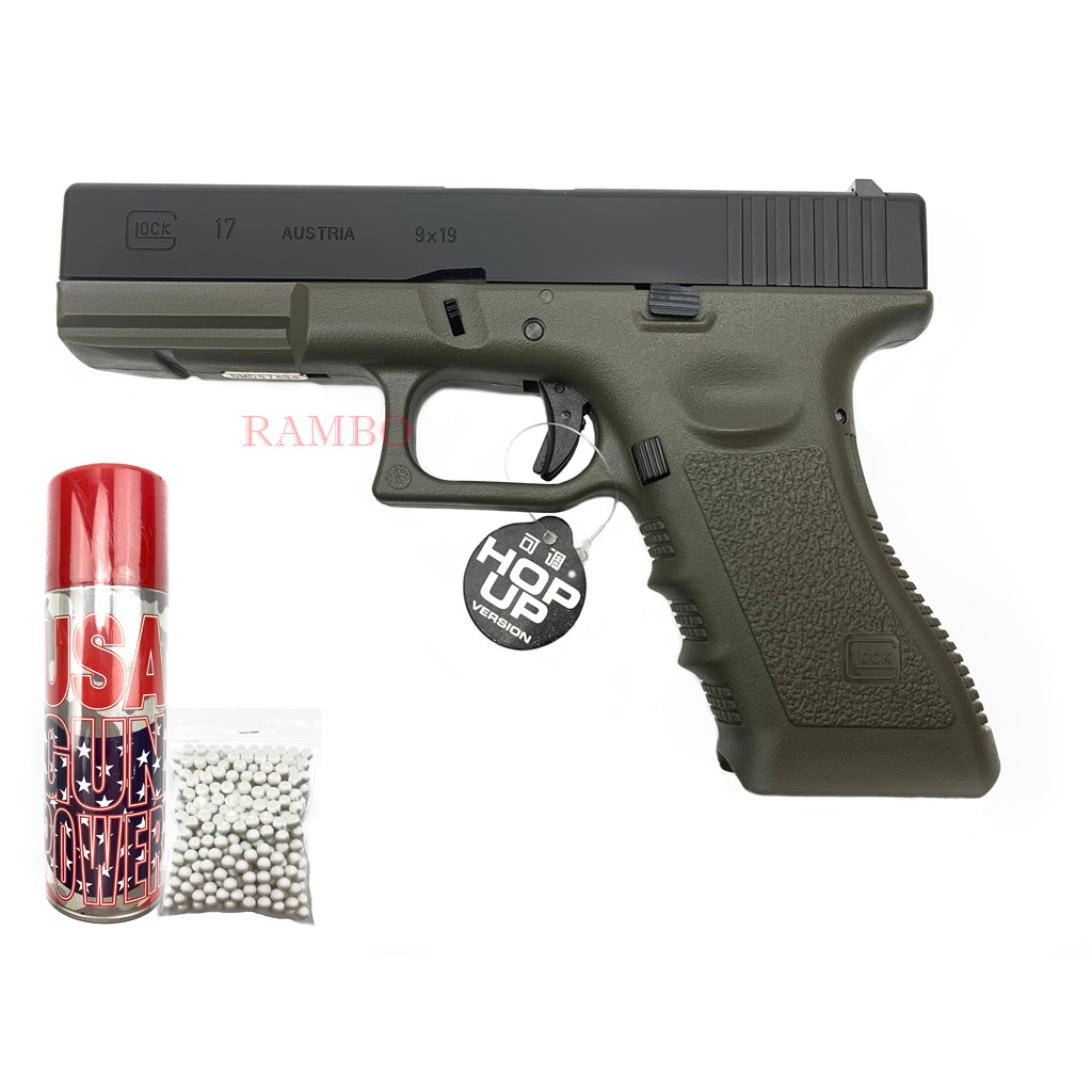 บีบี กันอัดแกส ARMY/R17/GEN3/ สีเขียว ฟรี ลูกเซรามิค 300 นัด+แกส ...