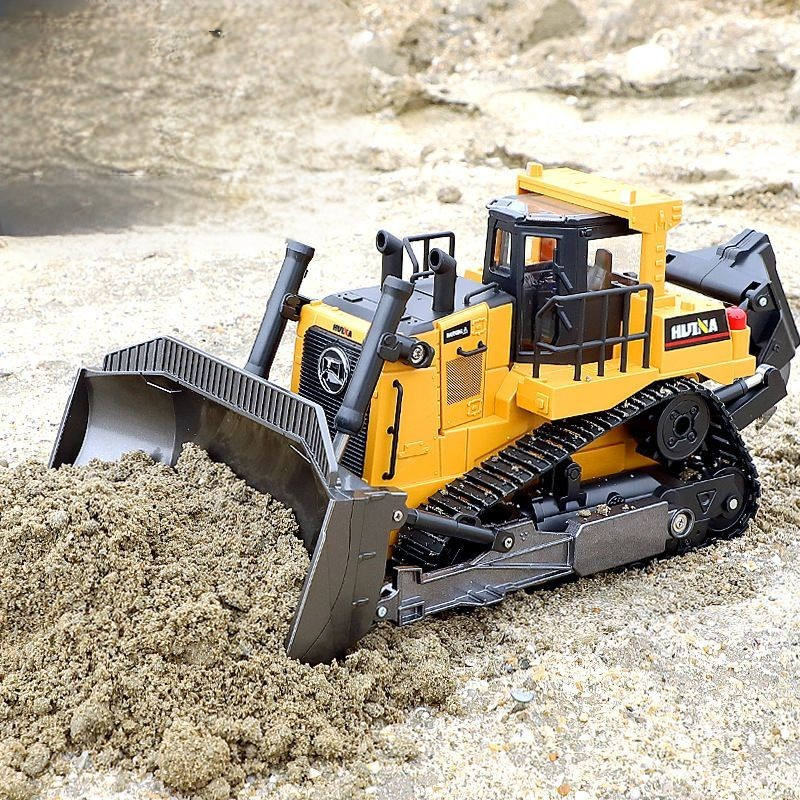 รถเกรดดิน รถแทรกเตอร์ Huina 1554 Bulldozer 9CH รถบังคับ รถดัมพ์ ...