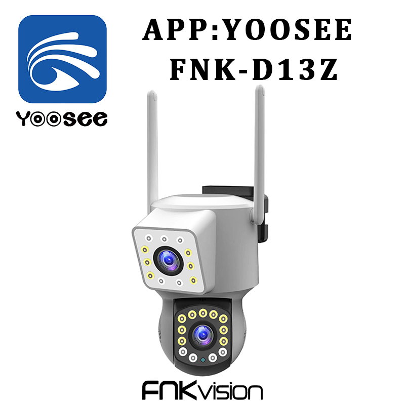 FNKvision Dual ip camera 2IN1 5MP กล้องวงจรปิด wifi 2กล้อง IP โทรสองทาง ...