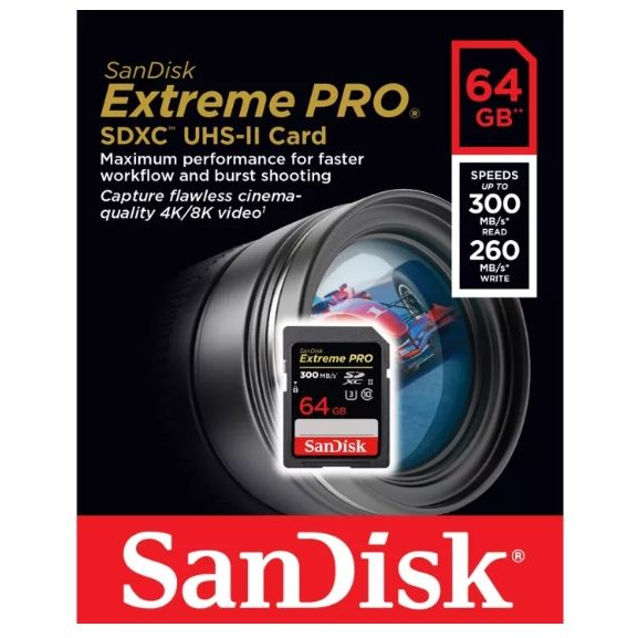 เมมโมรี่การ์ด SanDisk Extreme PRO 64GB Extreme PRO UHS-II SDXC Memory ...