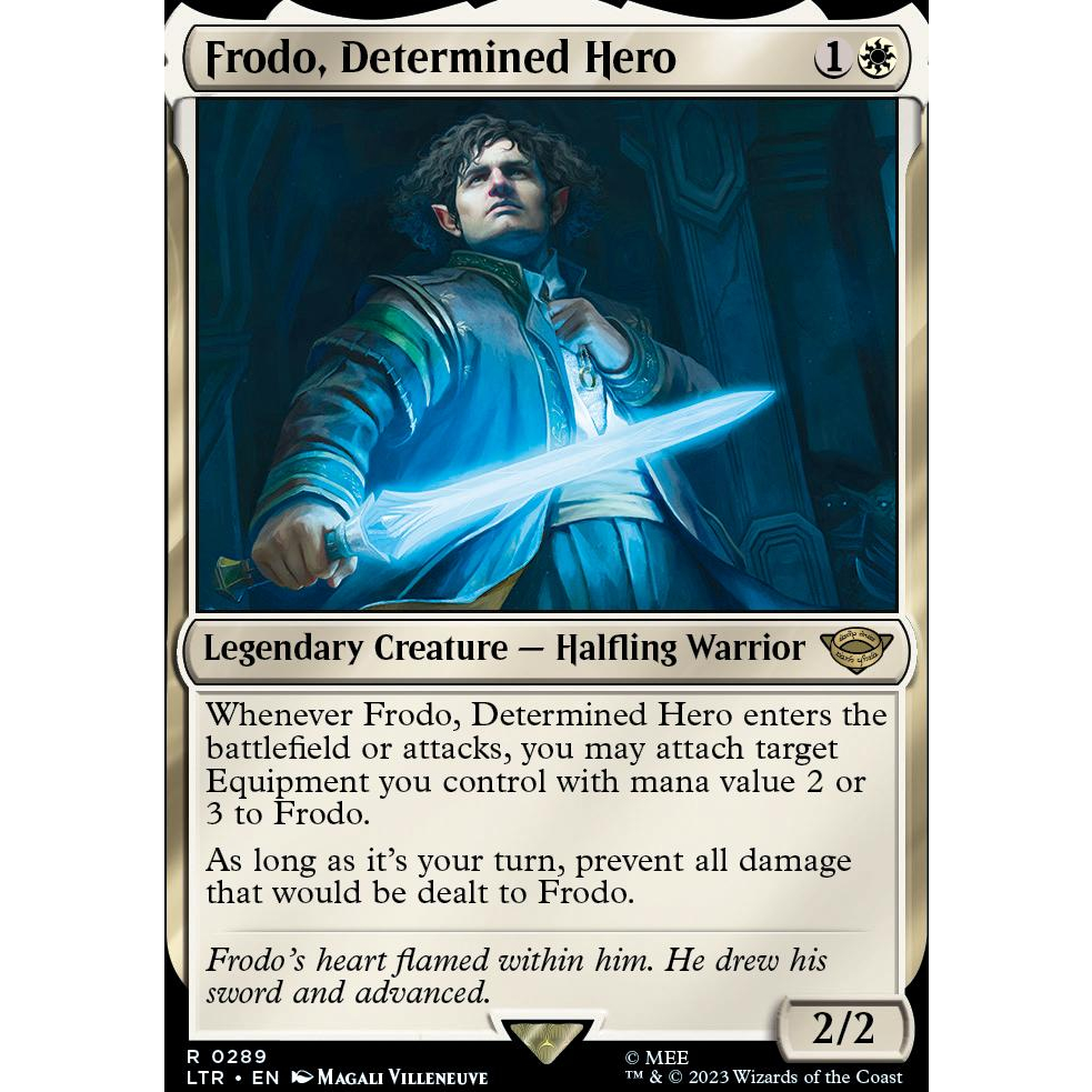 Frodo, Determined Hero การ์ด Magic The Gathering ของแท้ จากชุด The Lord ...