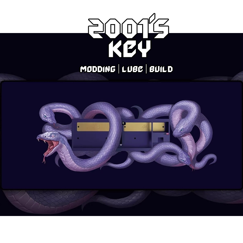 แผ่นรองเมาส์ลายงู Snake keyboard Deskmat คีย์บอร์ด พร้อมส่งในไทย ...