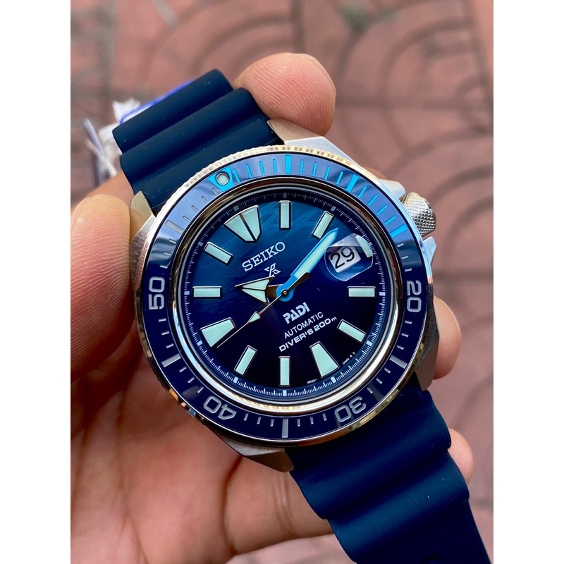 SEIKO Prospex 'Great Blue'King Samurai Scuba Padi Special Edition ...