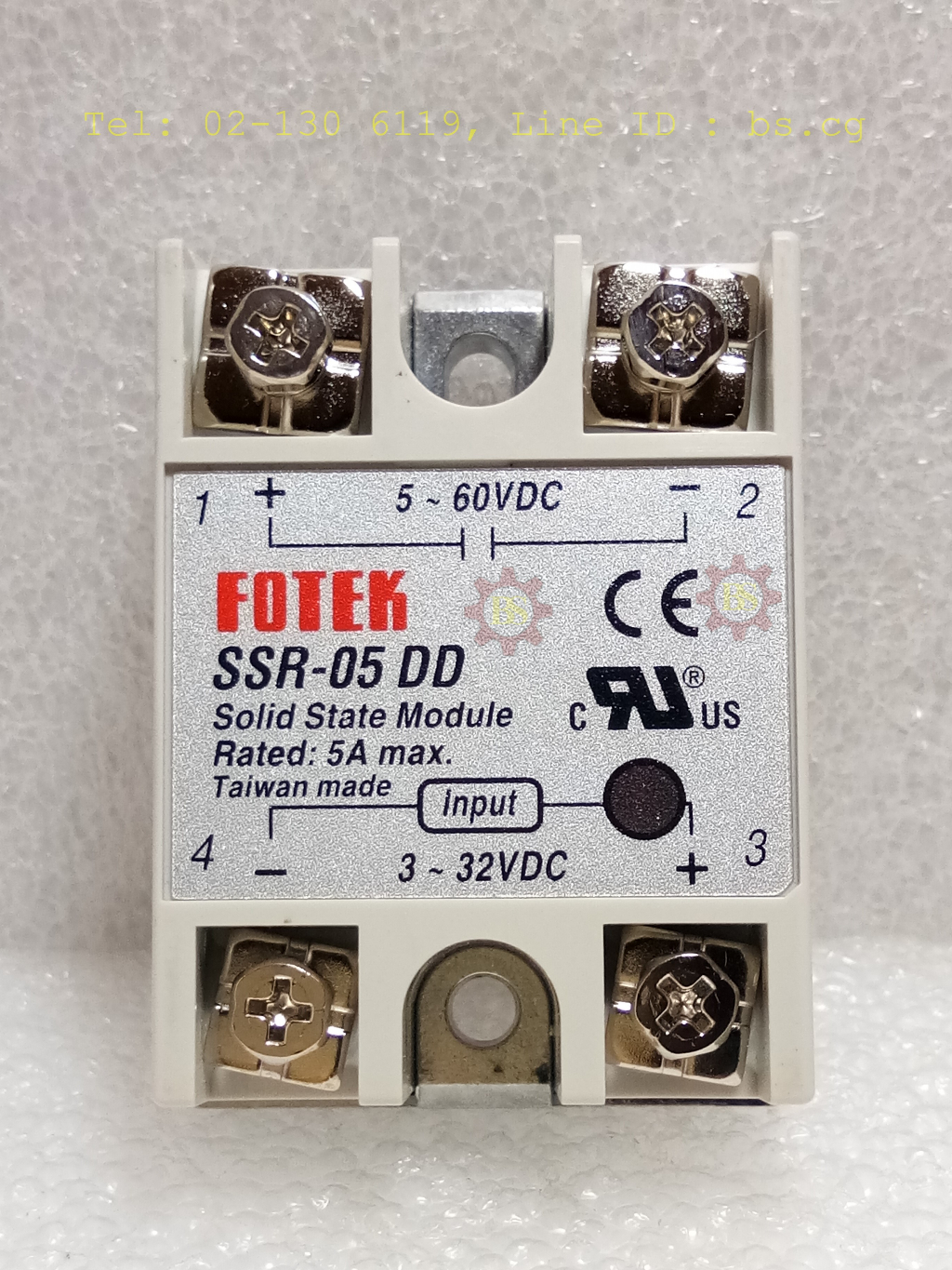 FOTEK : Solid State Module Rated: 5A max. SSR-05 DD *สินค้าแท้จาก ...