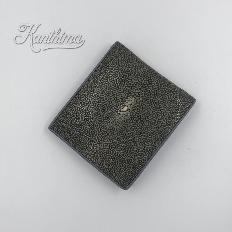 กระเป๋าสตางค์ US หนังปลากระเบนแท้ขัดเรียบ | Shopee Thailand