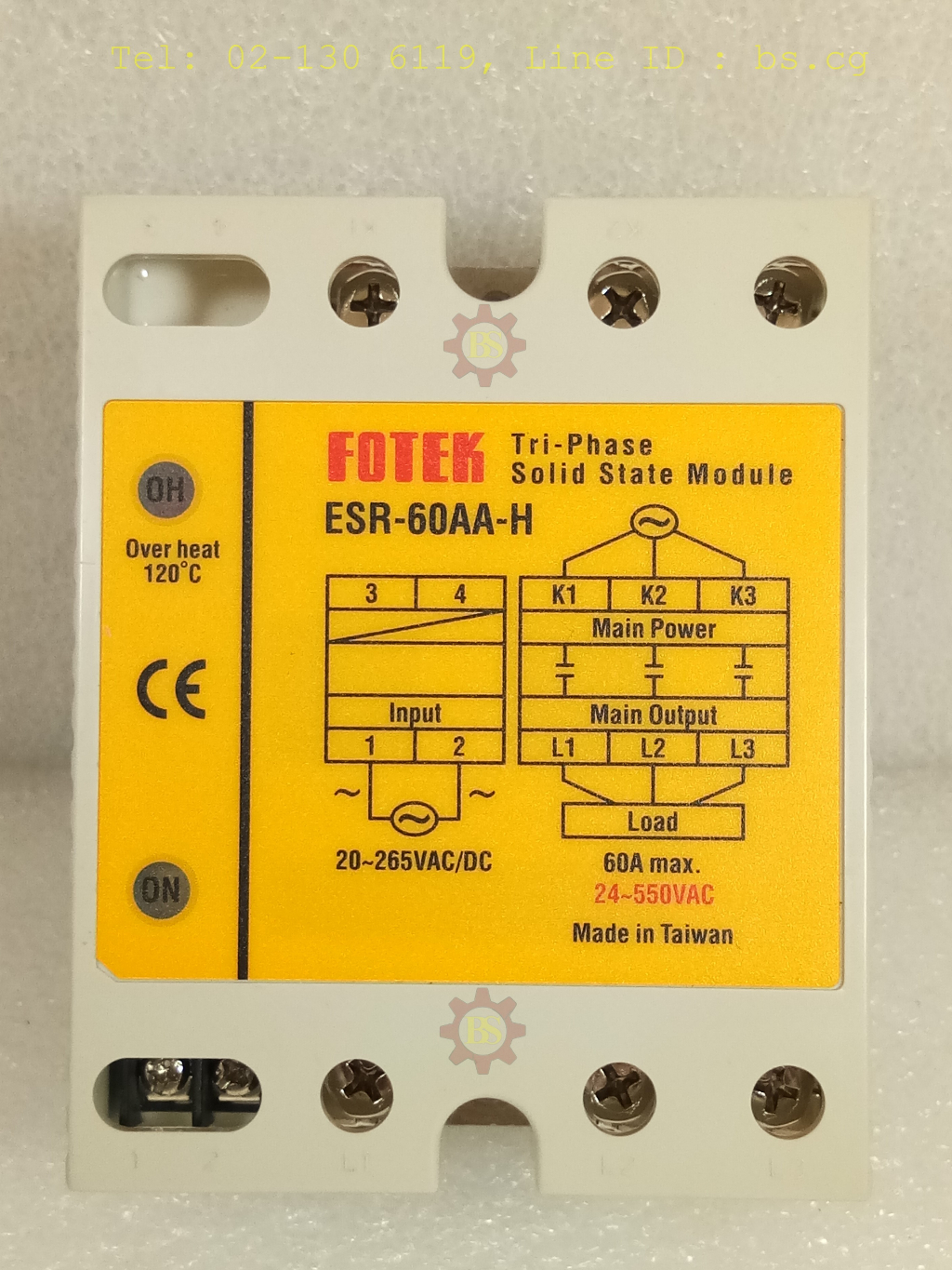 FOTEK : Solid State Module Tri-Phase ESR-60AA-H *สินค้าเเท้จากไต้หวัน ...