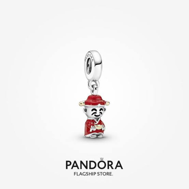 (พร้อมส่ง)Pandora Chinese god of wealth dangle Charm ชาร์มคนจีน ของเเท้ ...