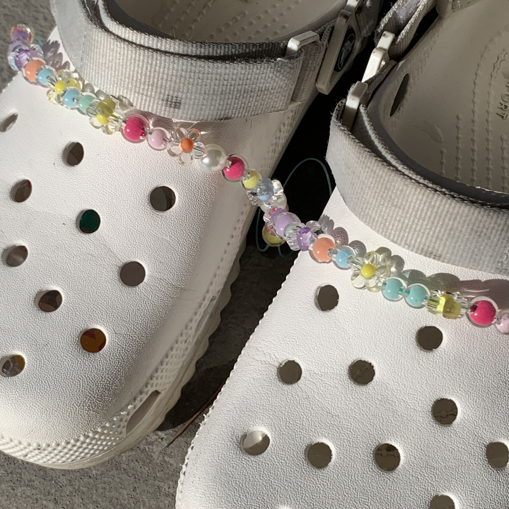 bead chain for crocs ตัวเกี่ยวรองเท้าcrocs | Shopee Thailand