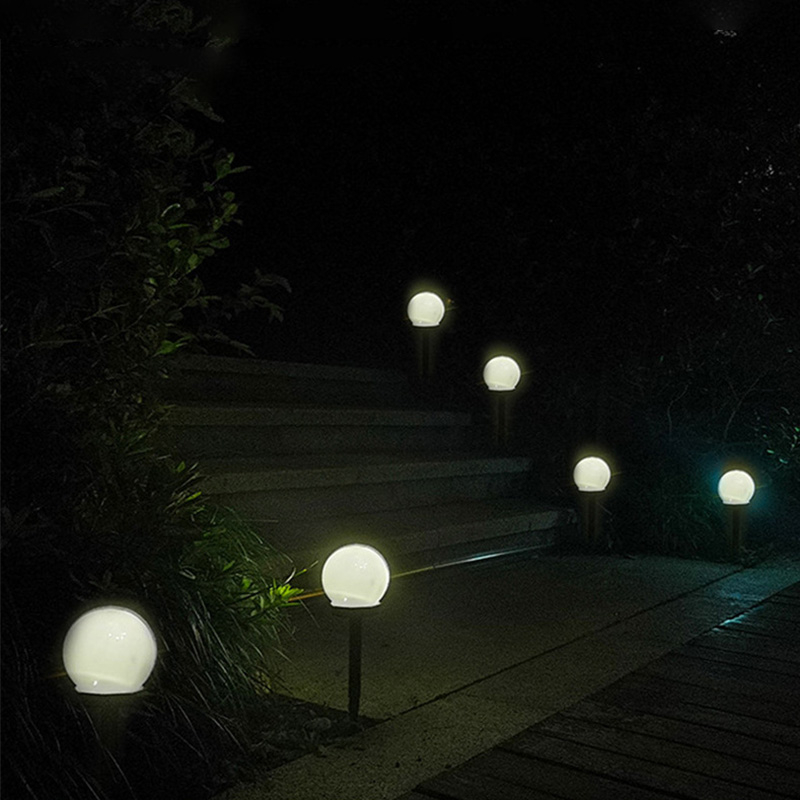 J246 โคมไฟ Led พลังงานแสงอาทิตย์กันน้ําทรงกลมพลังงานแสงอาทิตย์สําหรับตก ...