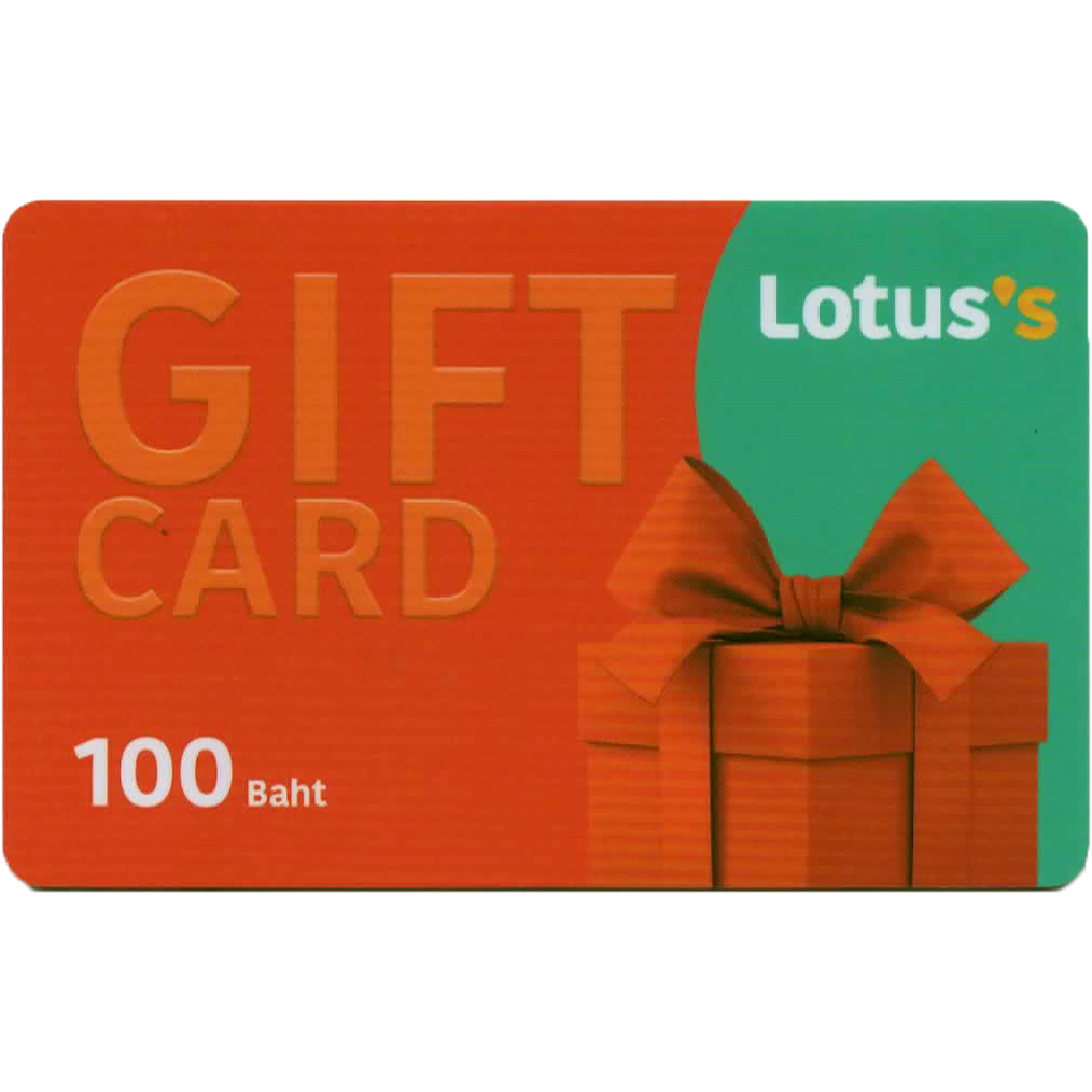 กิ๊ฟวอชเชอร์โลตัส Gift Voucher Lotus ใบละ 100 | Shopee Thailand