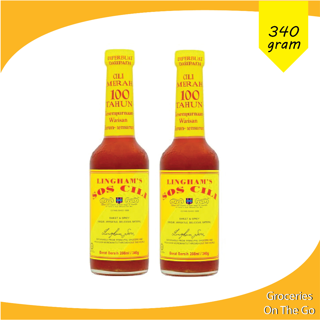 Lingham’s Chili Sauce 340g Sos Cili x 2 bottle ลิงแฮมซอสพริก 340 กรัม ...