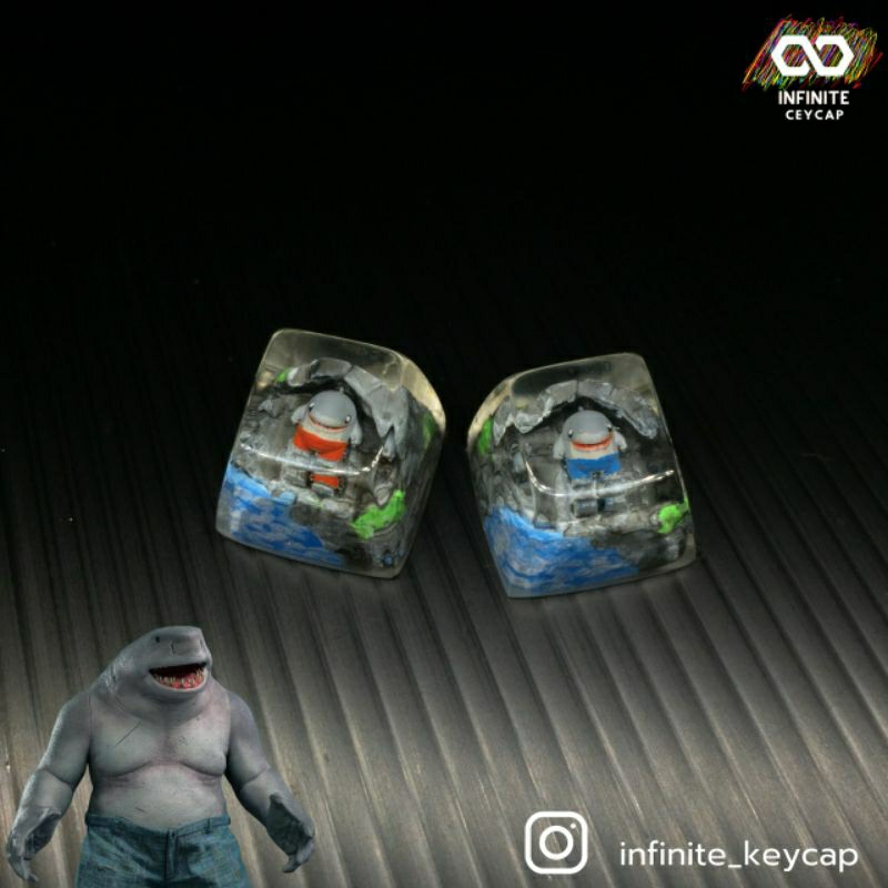 [Artisan keycap] คีย์แคปน้องking shark คีย์แคปแฮนด์เมด Keycap diy ...
