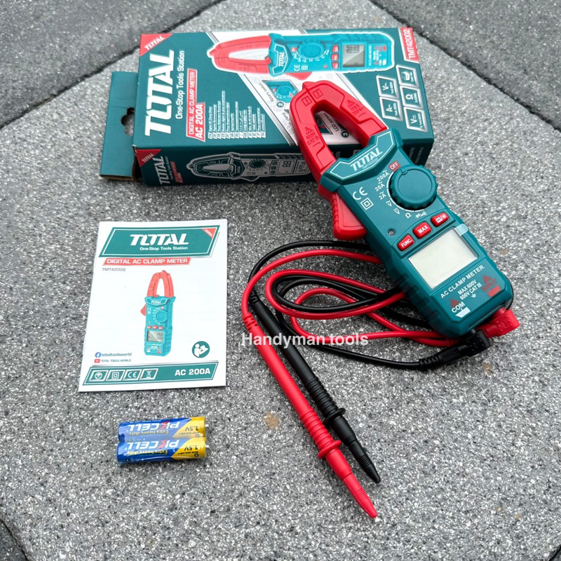 Total แคลมป์แอมป์มิเตอร์ DIGITAL AC CLAMP METER AC200A รุ่น TMT 42002 ...