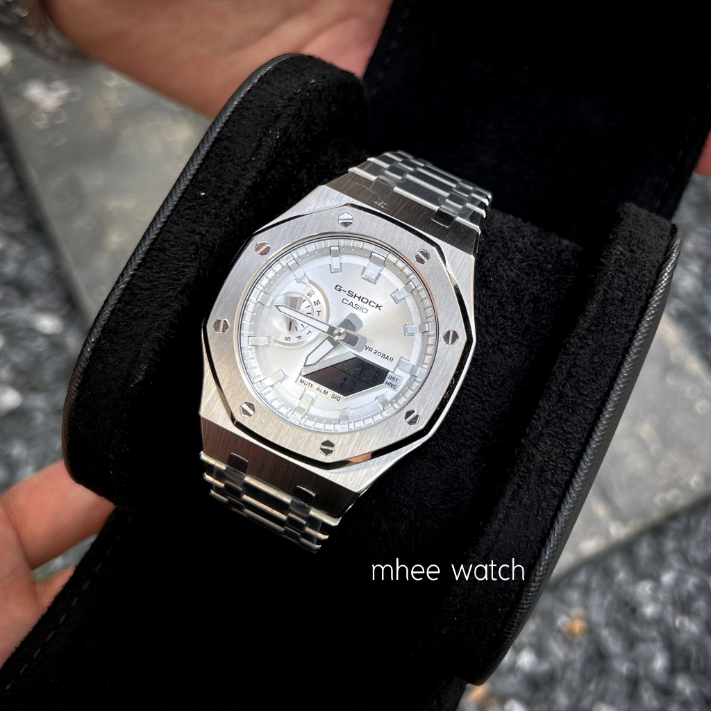 G-Shock Custom AP Style New Arrival GA-2100FF-8A with Steel Casioak ...