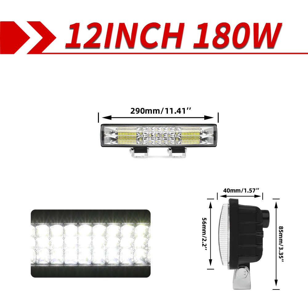 HL 3 แถว 12 "22" 26 "32" 42 "แถบไฟ LED Offroad Led Bar Combo Led Work ...