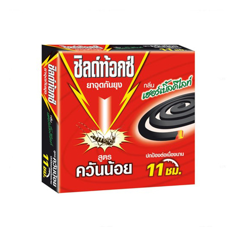 SHIELDTOX ชิลด์ท้อกซ์ ยาจุดกันยุงแบบขด สูตรควันน้อย บรรจุ 10 ขด (190 ...