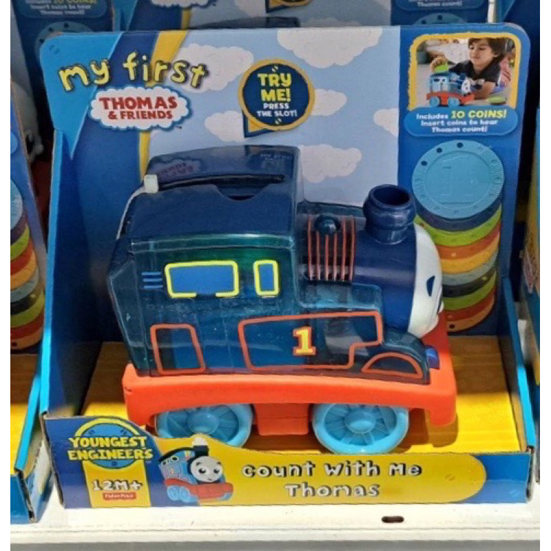 พร้อมส่ง ของเล่นหยอดเหรีญลิขสิทธิ์แท้ Thomas count with me Thomas ...