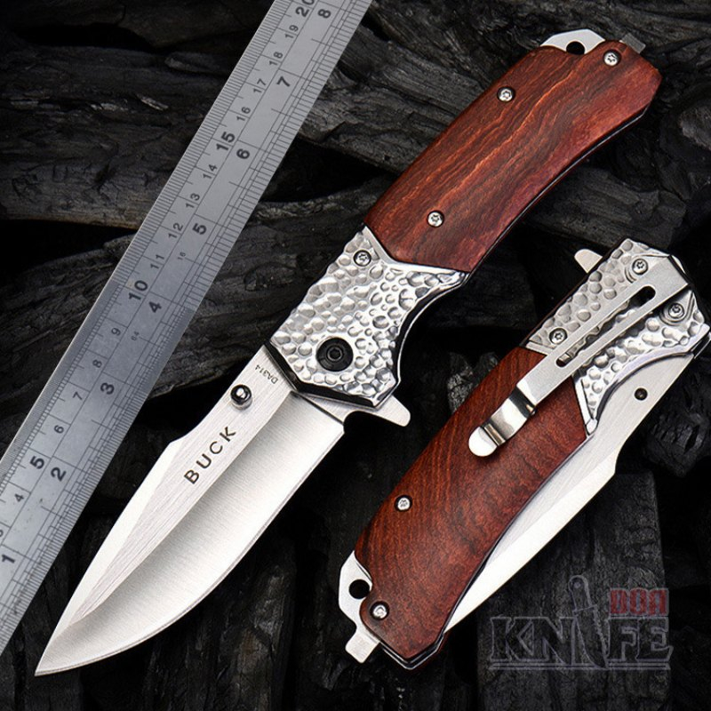 มีดพับ Buck DA314 ขนาด 21cm มีคลิบเหน็บกระเป๋า ตูดทุบกระจก | Shopee ...