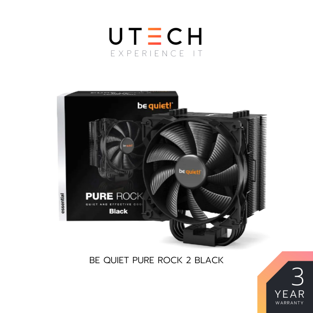 ชุดระบายความร้อนซีพียู Be Quiet CPU Cooler Pure Rock 2 Black by UTECH ...