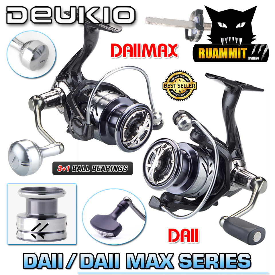 รอกตกปลา รอกสปินนิ่ง DAII/ DAII MAX SERIES By DEUKIO (มีแขนให้เลือก 2 แบบ) | Shopee Thailand