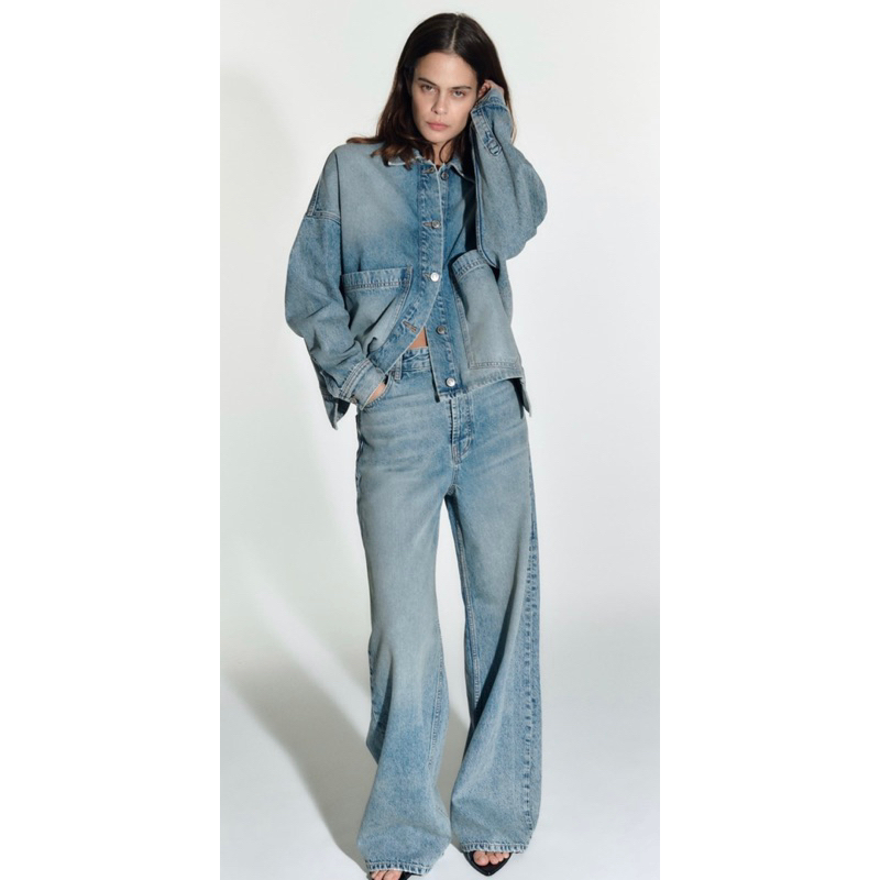 500จาก2900 zara size 36 กางเกงยีนส์ สำหรับสาวไซส์M | Shopee Thailand