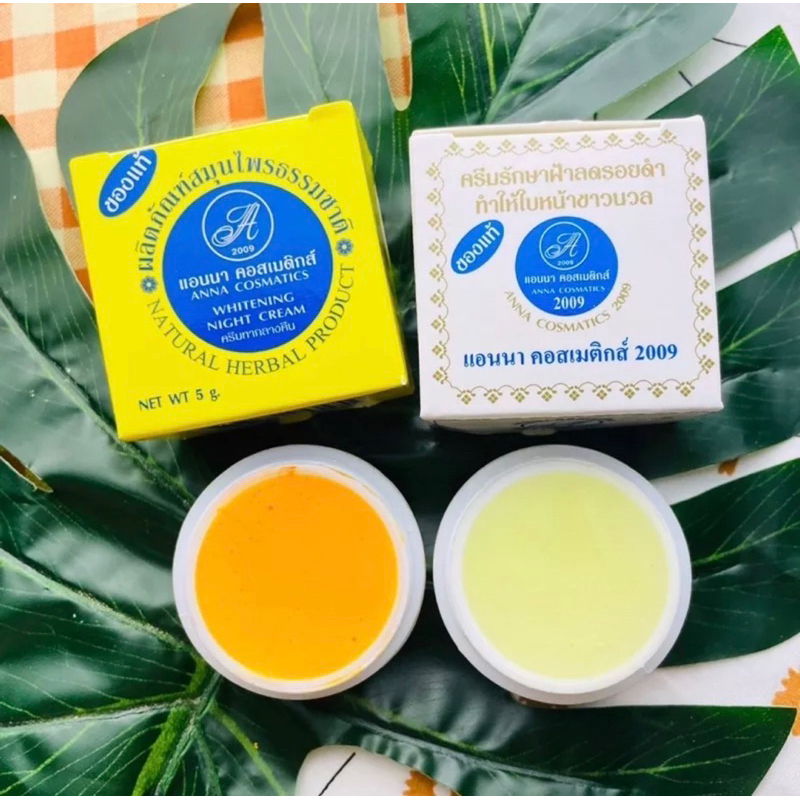 ครีมแอนนา คอสเมติกส์ Anna Cosmetics ของแท้ ขนาด 5 กรัม มีสองสูตร (1ชุด ...