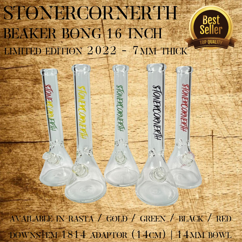 แจกันแก้ว Stonercornerth Beaker 16 Inch - Limited Edition 2022 - 16 Inches Tall 7 mm Thick ...