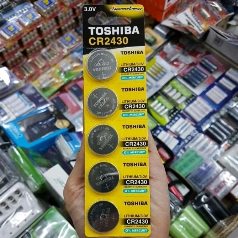 ถ่าน Toshiba CR2430, DL2430, ECR2430 Lithium 3V ของใหม่ ของแท้ | Shopee ...