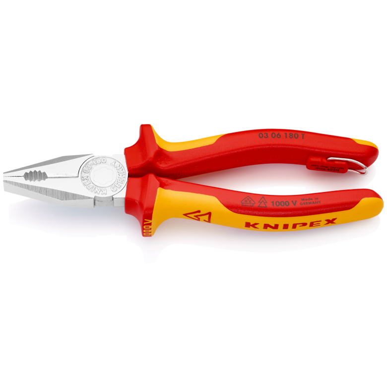 คีมตัด KNIPEX NO.03 06 180 T Insulate Combination Pliers VDE 1000v (180mm) Factory Gear By Gear ...