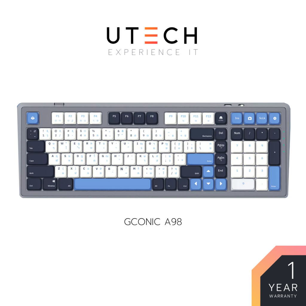 คีย์บอร์ด Gconic A98 Ultra Slim Mechanical Keyboard Low Profile by ...