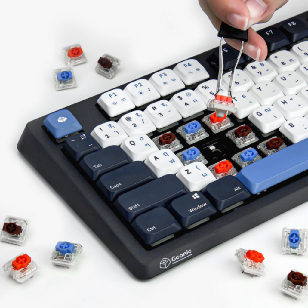 คีย์บอร์ด Gconic A98 Ultra Slim Mechanical Keyboard Low Profile by ...