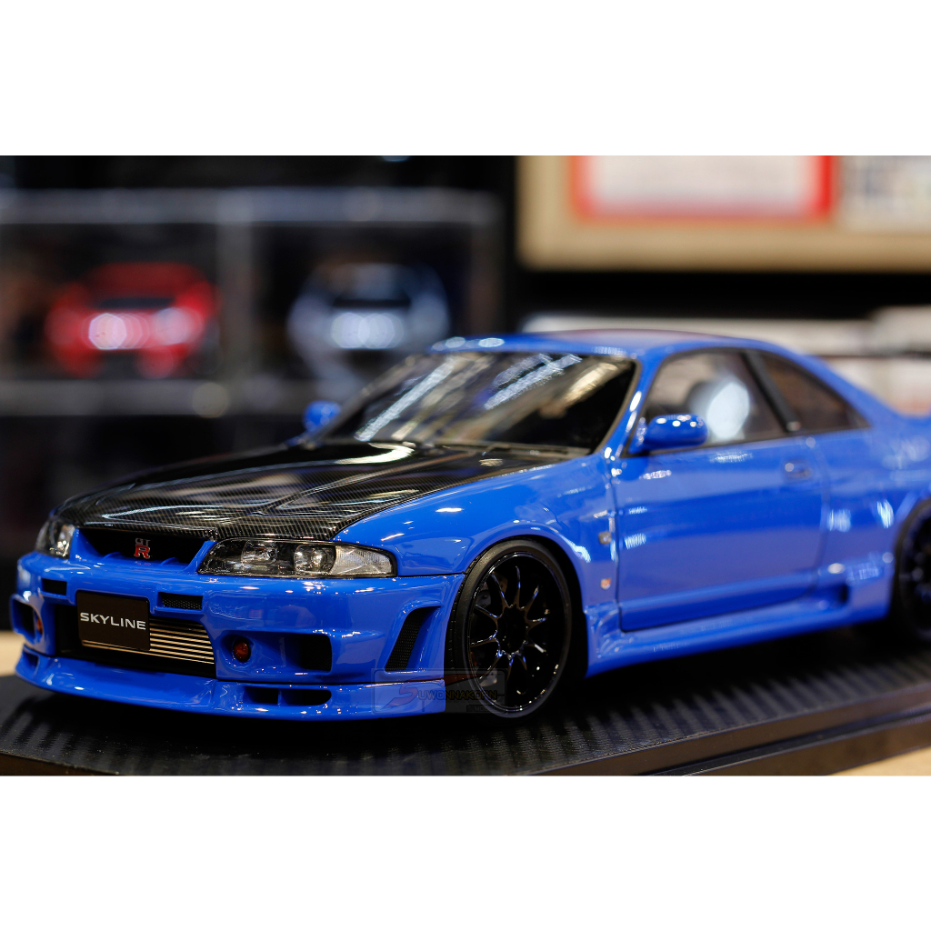 Ignition Model IG 2780 1/18 Nissan Skyline GT-R (BCNR33) Blue | Shopee ...