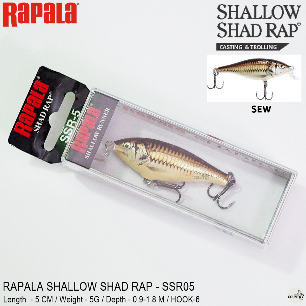 เหยื่อปลอม RAPALA SHALLOW SHAD RAP SSR05 | Shopee Thailand