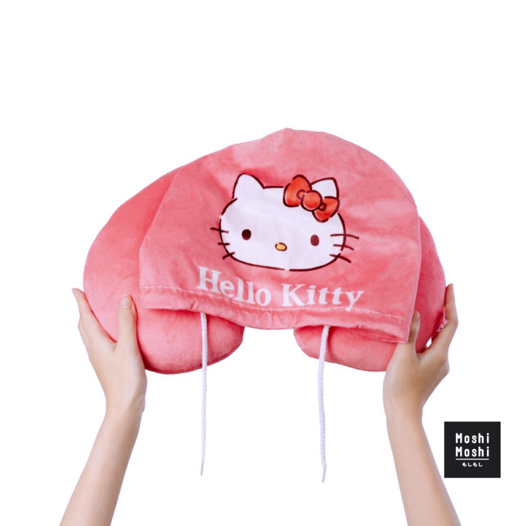 Moshi Moshi หมอนรองคอมีหมวก แบบพกพา ลาย Hello Kitty ลิขสิทธิ์แท้จากค่าย ...